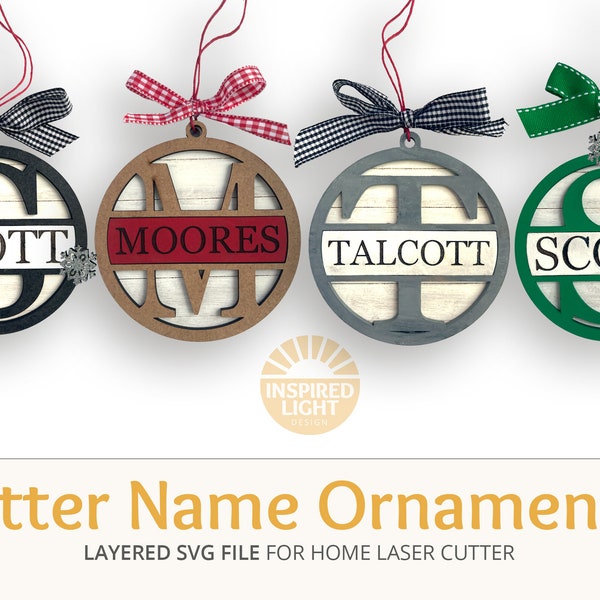 Family Name Initial Svg - Etsy