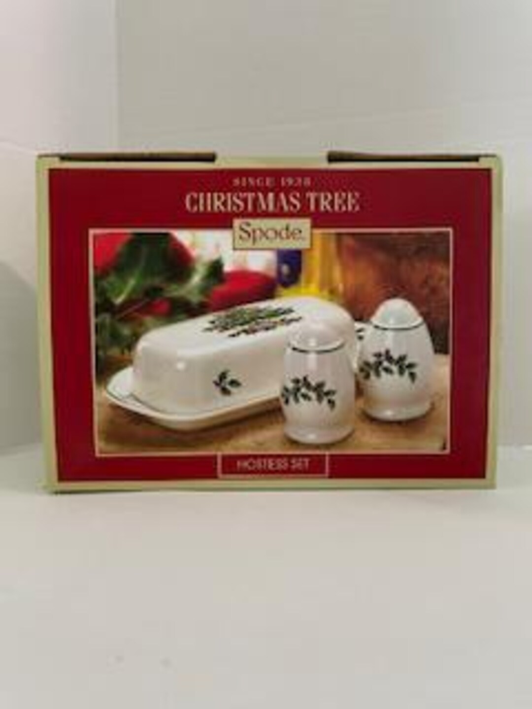 Spode Christmas Butter Dish With Salt and Pepper Shakers in Gift Box - Etsy