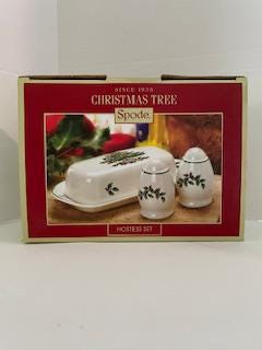 Spode Christmas Butter Dish With Salt and Pepper Shakers in Gift Box - Etsy