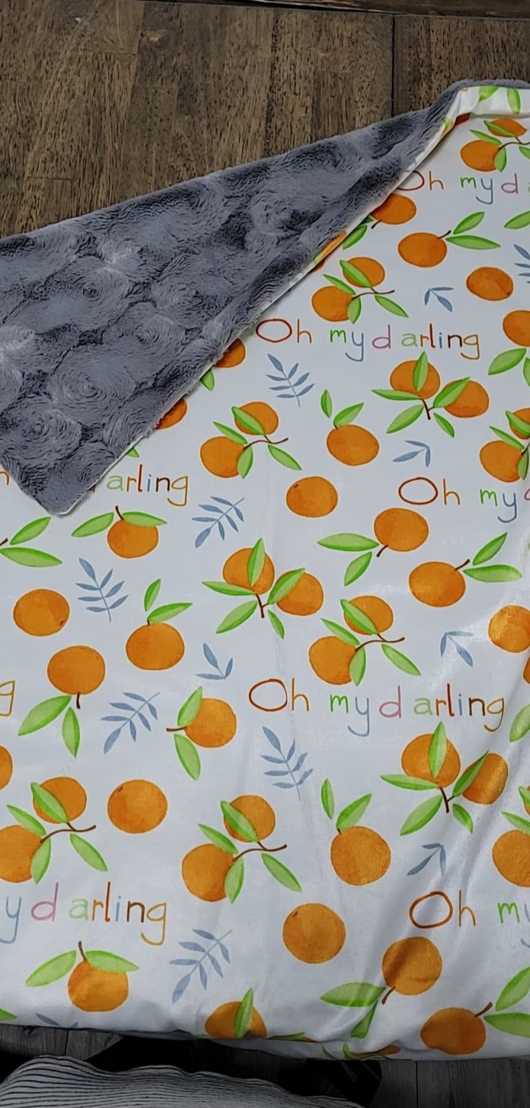 Clementines W/gray Back - Etsy