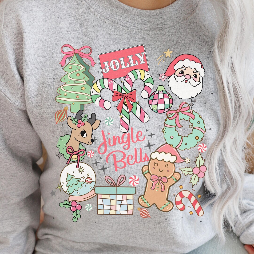 Retro Christmas Collage PNG, Holiday Clipart (digital Download) - Etsy