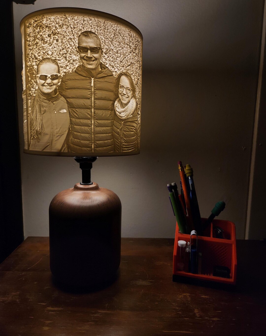 Custom Photo Large Lithophane Lamp Perfect Personalized Unique Gift ...