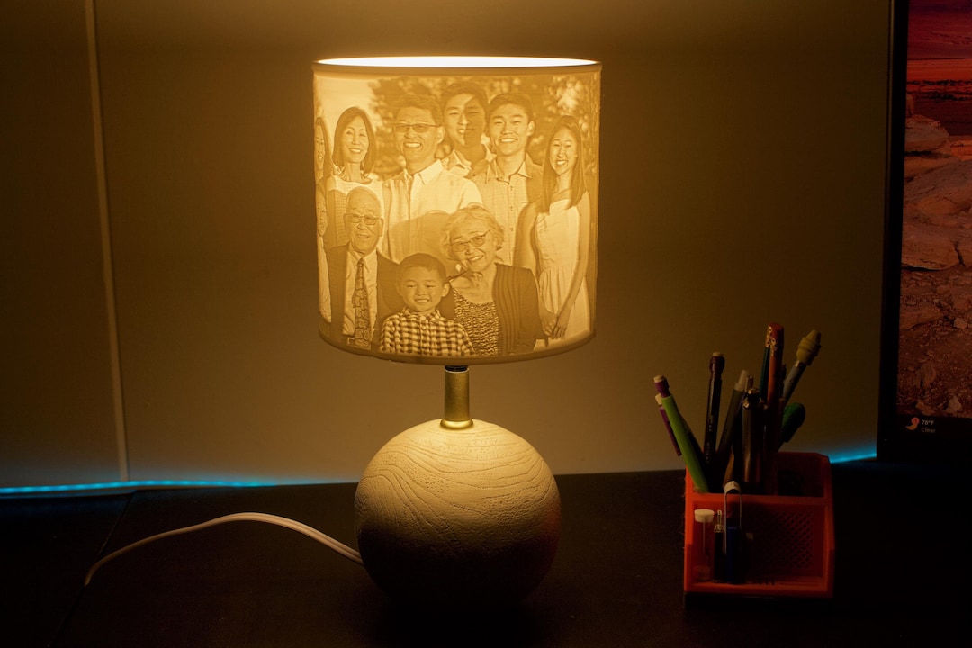 Custom Photo Large Lithophane Lamp - Perfect Personalized Unique Gift ...