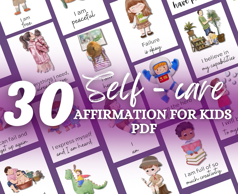 Printable Affirmation Cards for Kids, Motivational Cards, Positivity ...