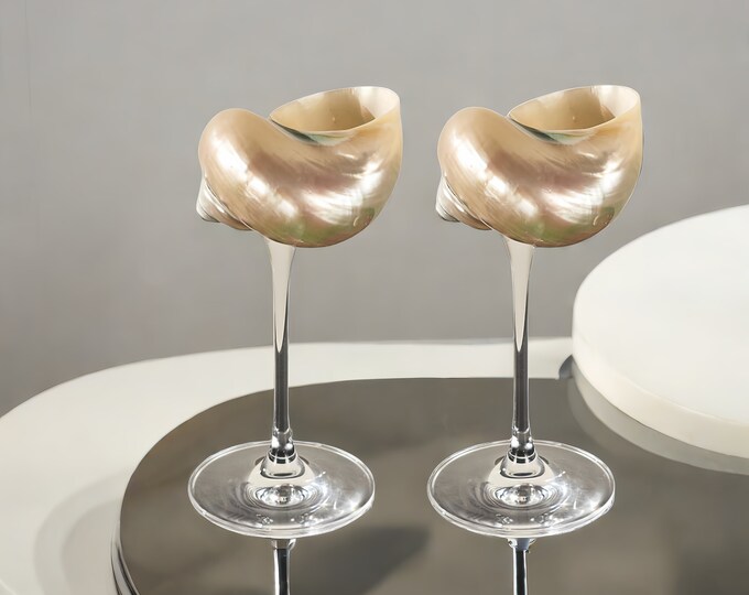 Seashell Martini Glasses - Etsy