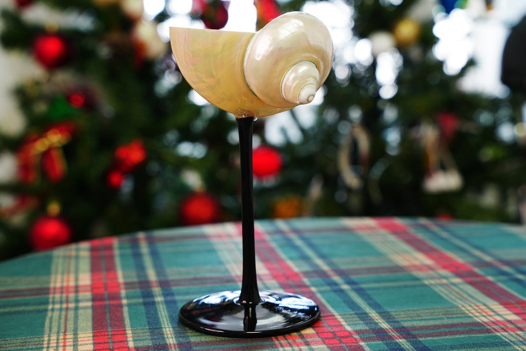 Handcrafted Conch Shell Wine Glasses: Ideal for Beach Weddings and ...