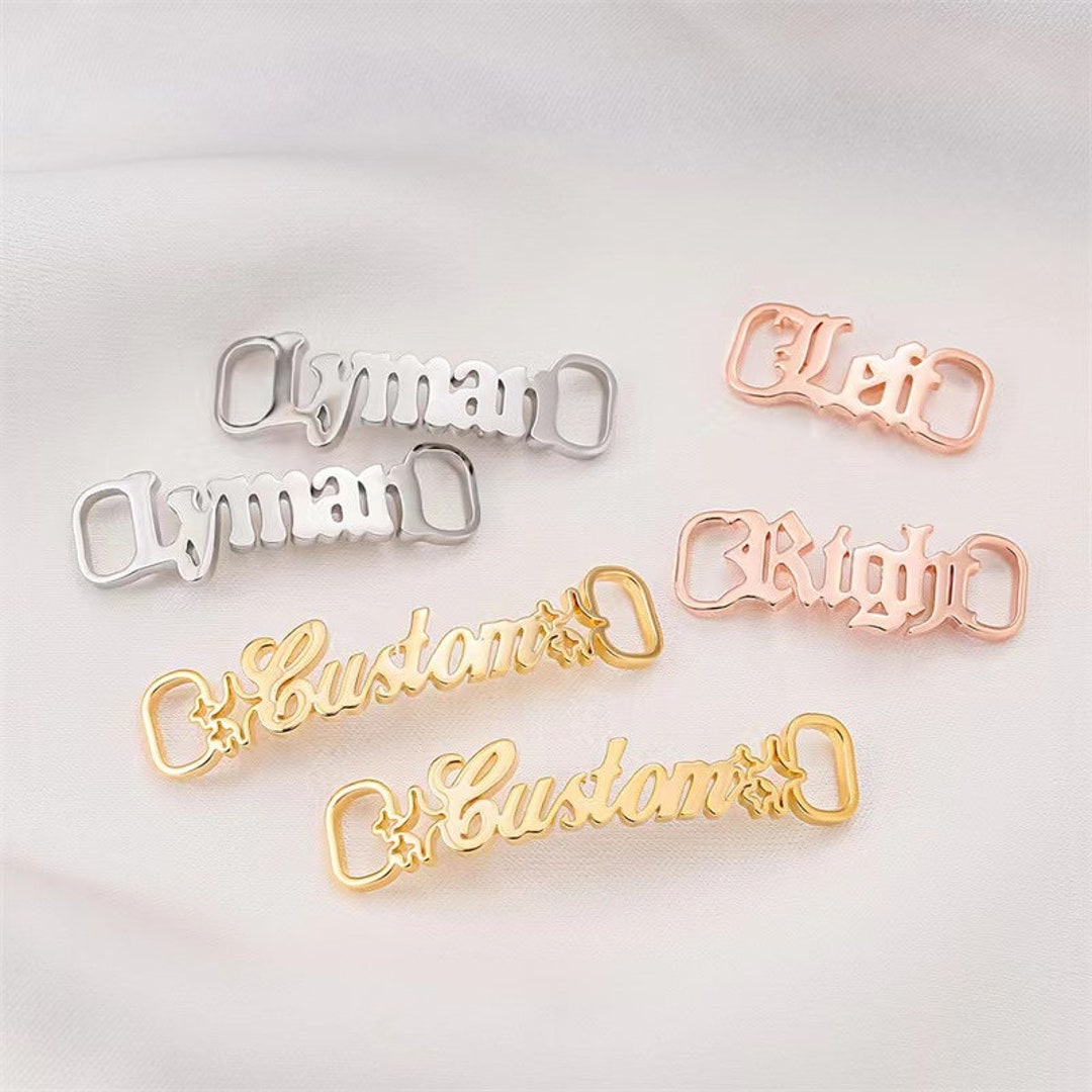 Personalized Name Shoe Buckle, Shoe Charms, Shoe Lace Charms, Sneaker ...