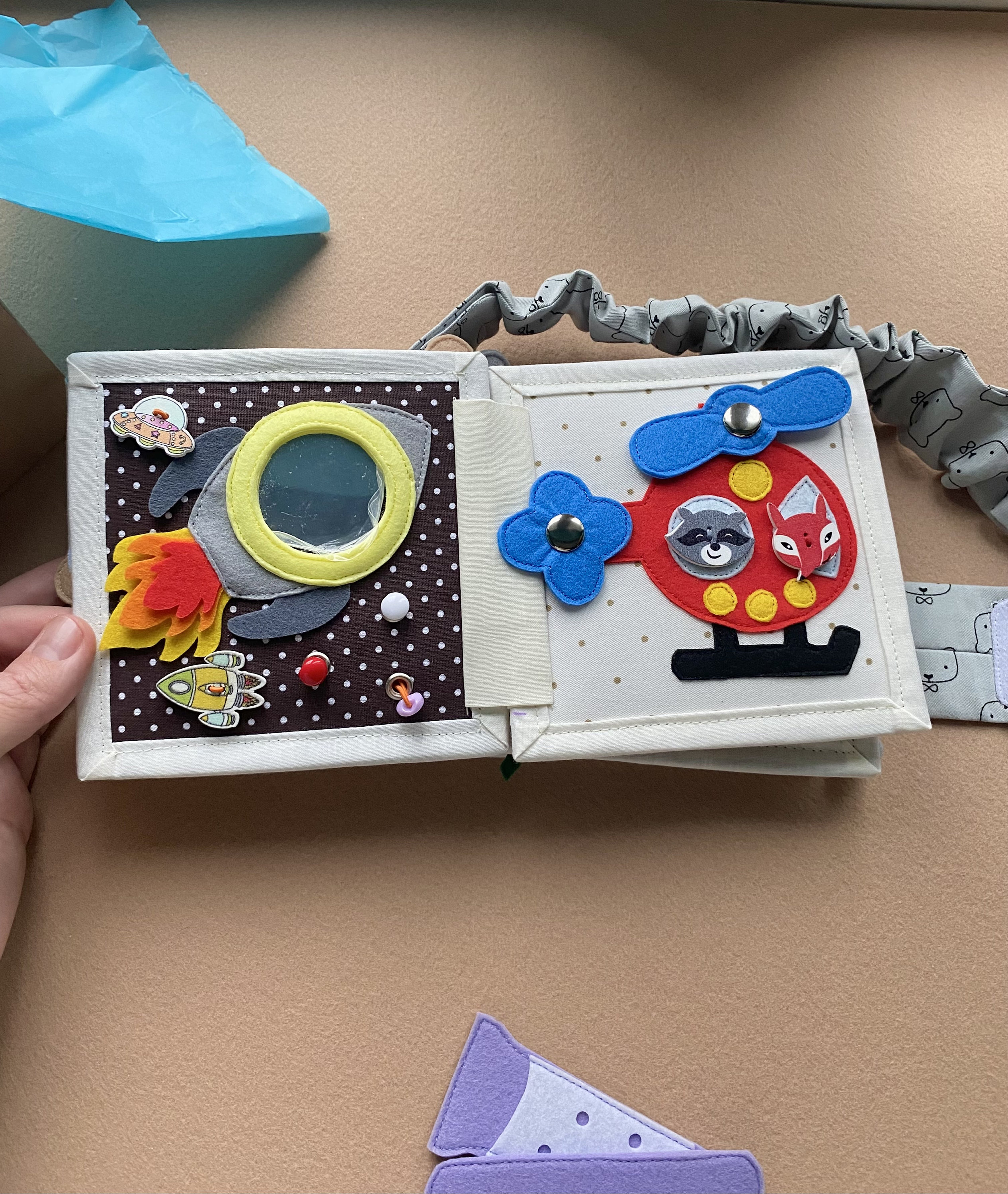 Felt Book, Gift for a Year, Soft Book, Educational Book, Personalized ...