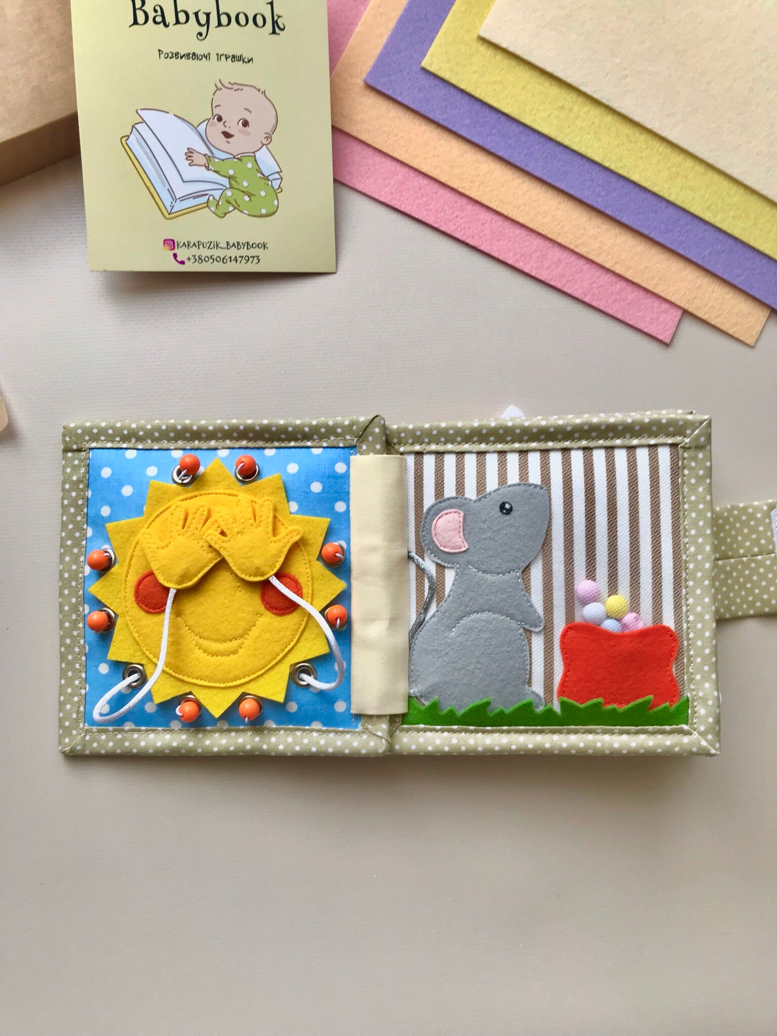 Felt Book, Gift for a Year, Soft Book, Educational Book, Personalized ...