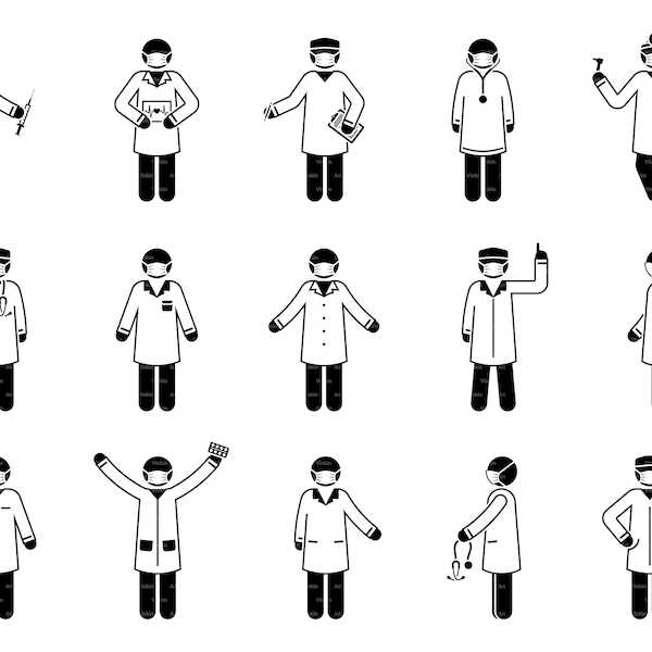 Medical Stick Figure Svg - Etsy