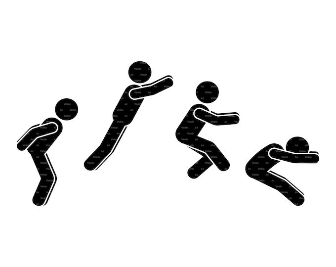 Human Stick Figure Stickman Man Actions Poses Postures Standing ...