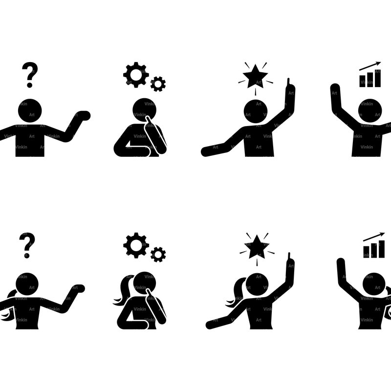 Poppetje icon vraagteken - Etsy Nederland