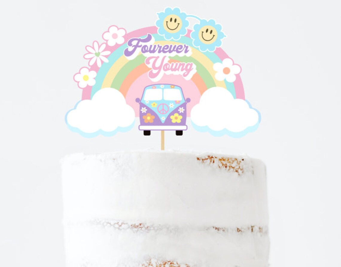 Forever Young Groovy Pastel SVG PNG File Clipart Pastel Sublimation ...