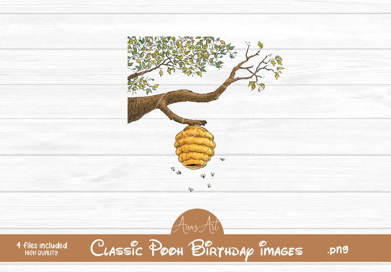 Winnie the Pooh Birthday Image Tree Clipart Piglet Tigger Images ...