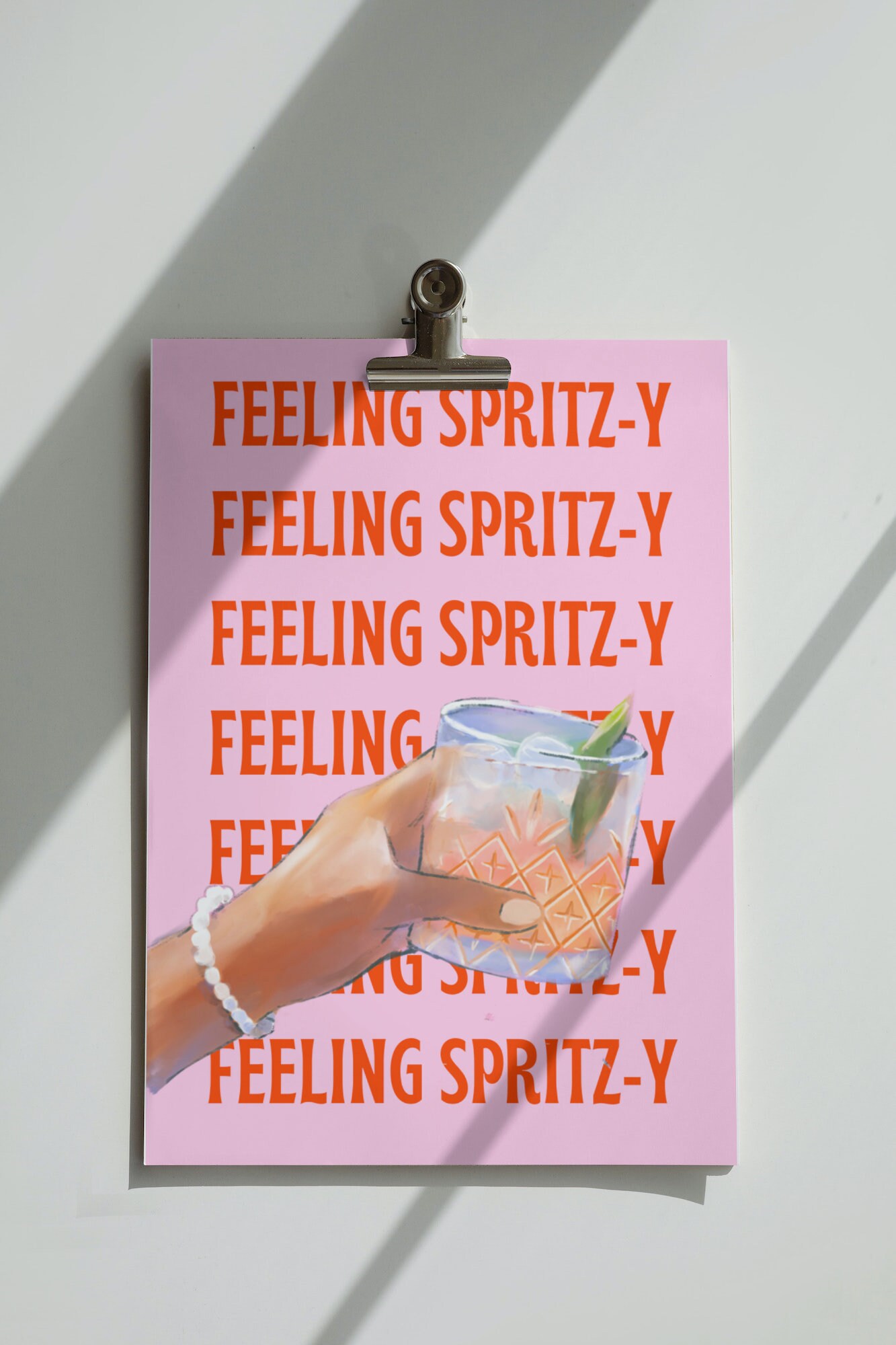 Feeling Spritzy Cute Trendy Bar and Kitchen Instant Downloadable Print ...