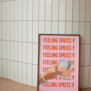 Feeling Spritzy Cute Trendy Bar and Kitchen Instant Downloadable Print ...