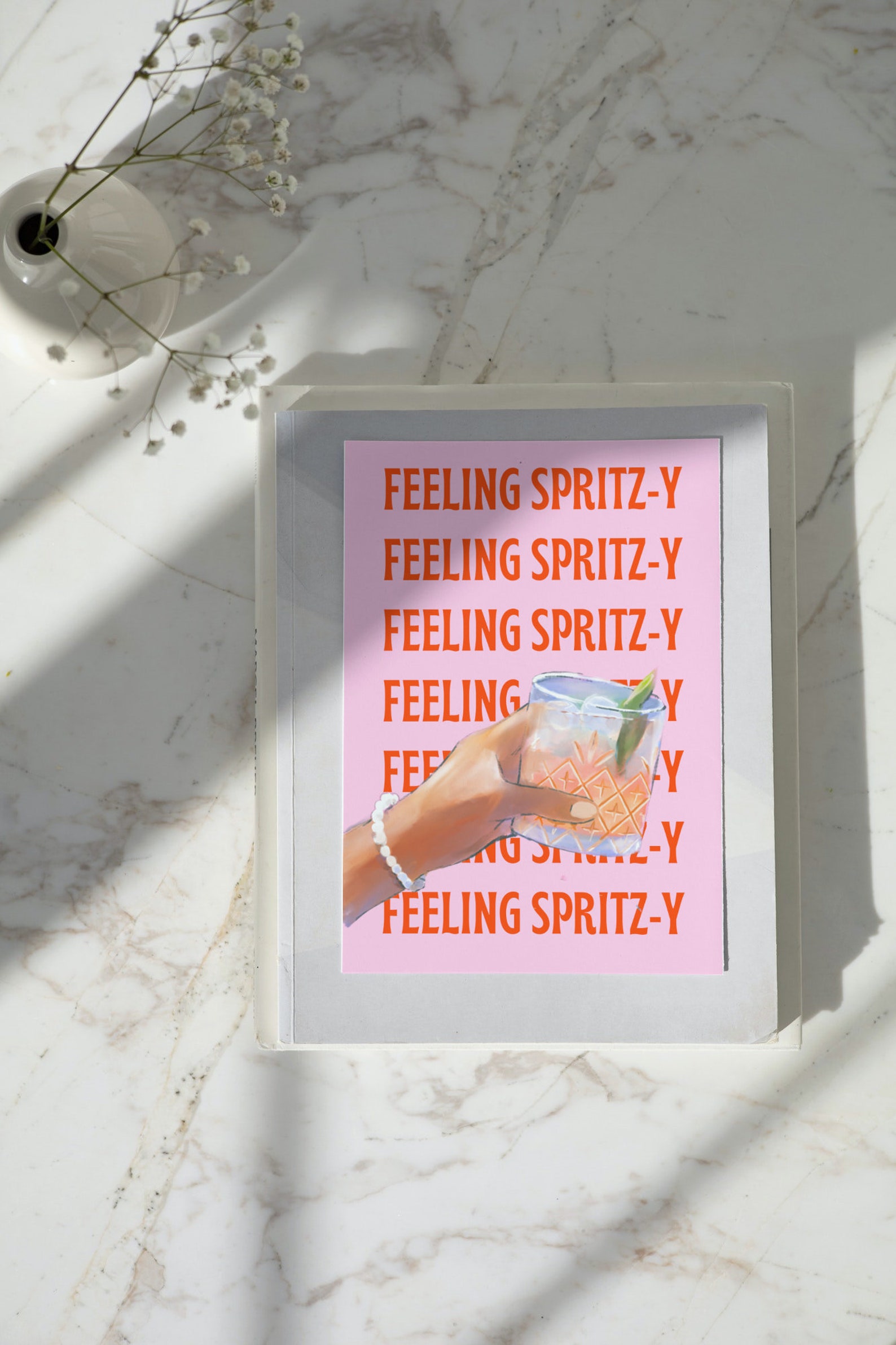 Feeling Spritzy Cute Trendy Bar and Kitchen Instant Downloadable Print ...