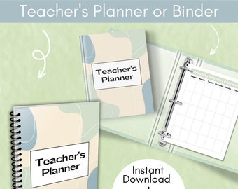 Teacher Planner 2023-2024 Printable - Etsy UK