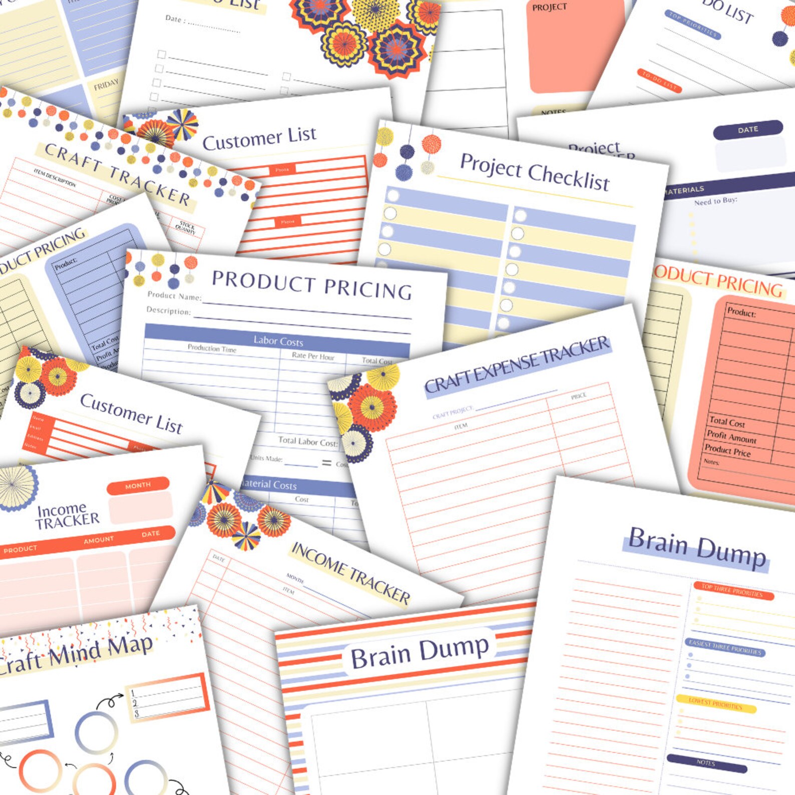 Craft Organization Binder, Craft Business Planner, Craft Project ...