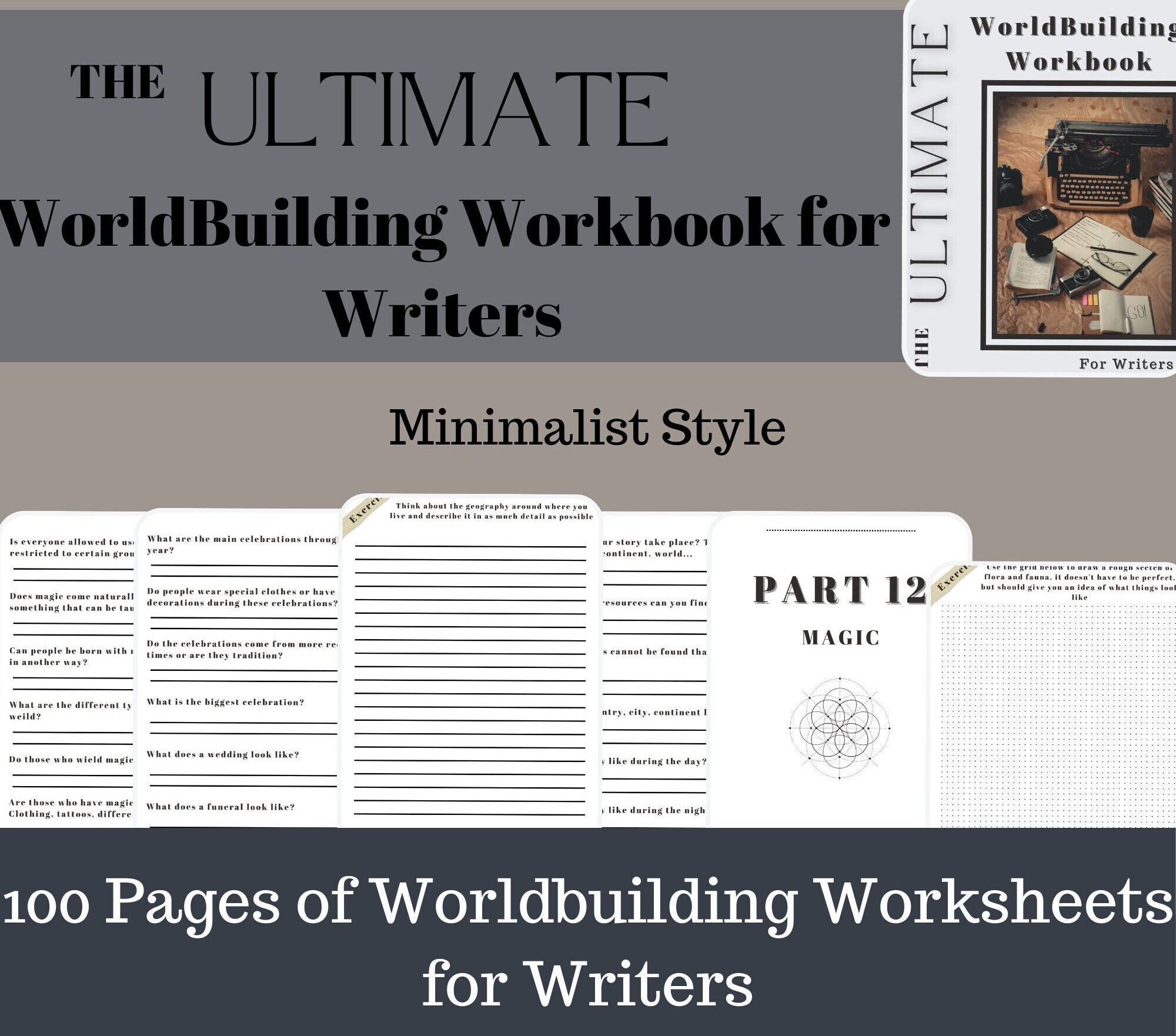 Printable World-building Workbook World-building - Etsy
