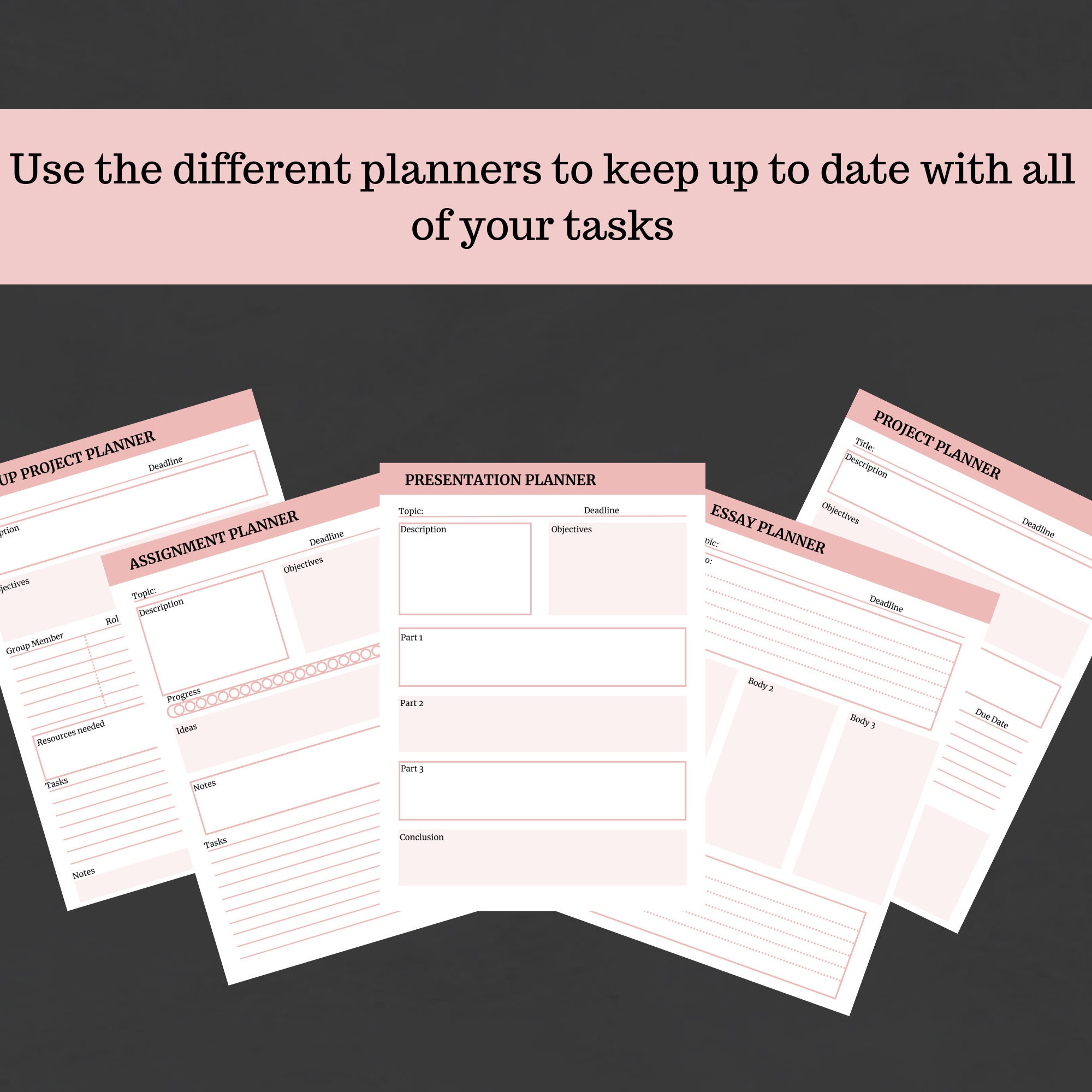 Printable Student Planner, Printable Planner, School Planner, Academic ...