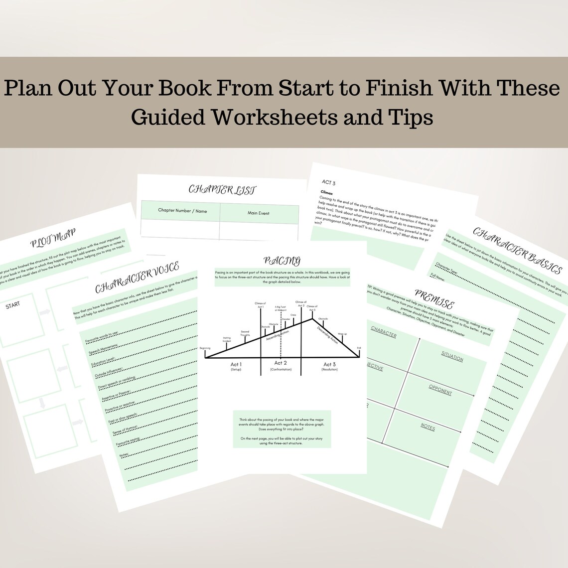 Editable Author Writing Planner in Canva Writers Planner Novel Planner ...