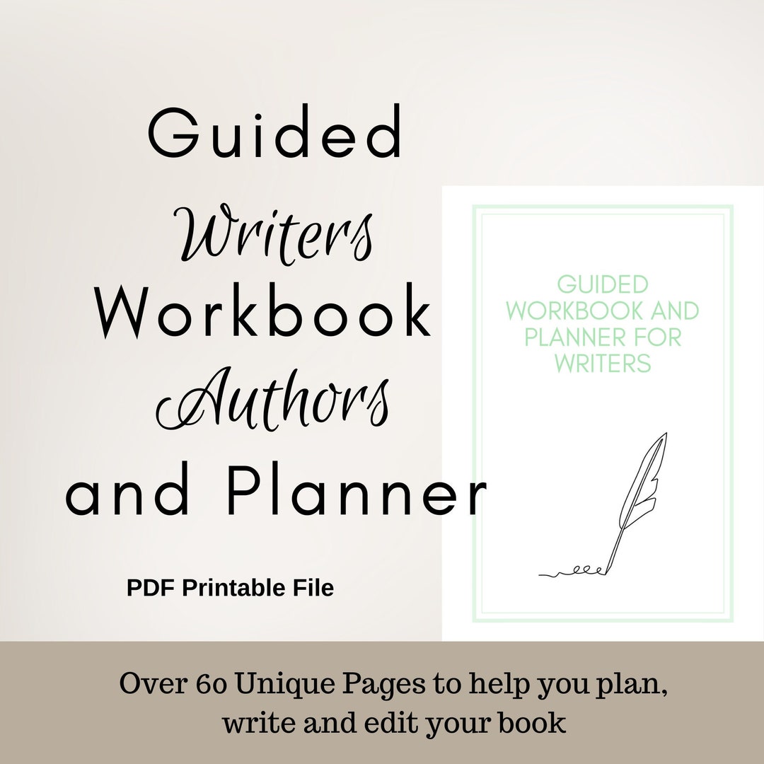 Author Planner Writers Planner Novel Planner Book Workbook and ...