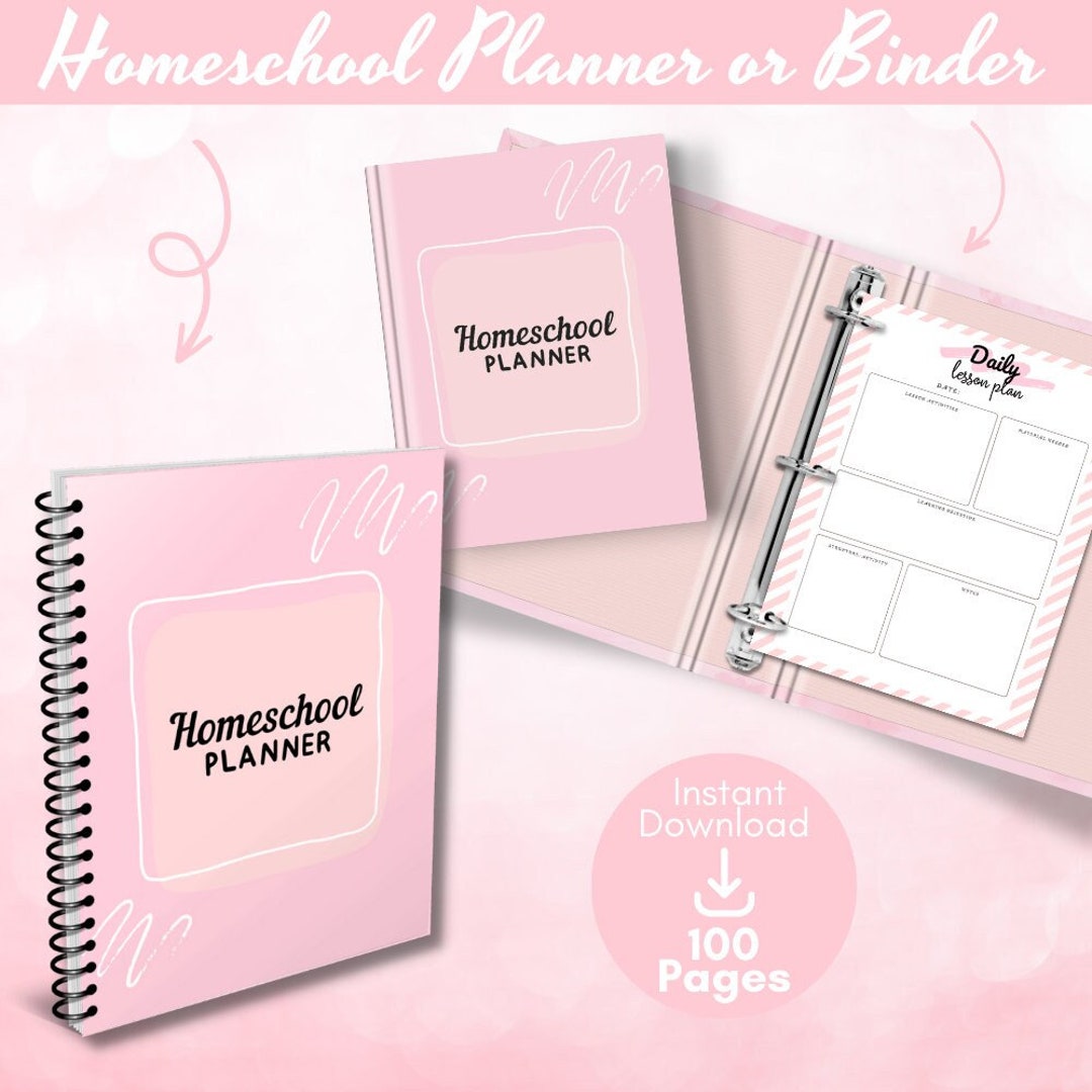 Printable Homeschool Student Planner, Printable Planner, Homeschool ...