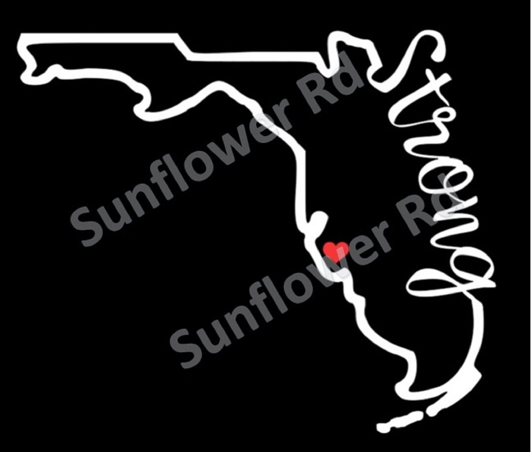 Florida Strong Car Decal - Etsy