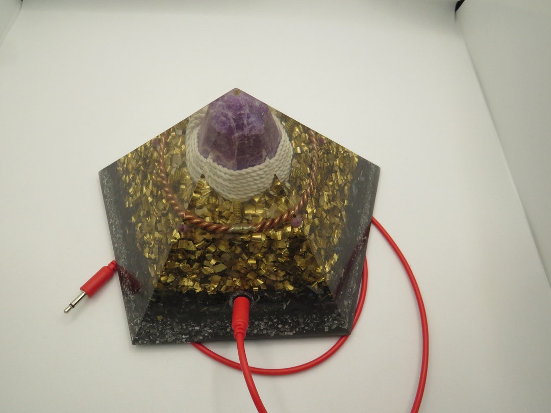 Orgonite, Orgone Generator Pyramid, Powered Pentagon, Mobius Coil - Etsy