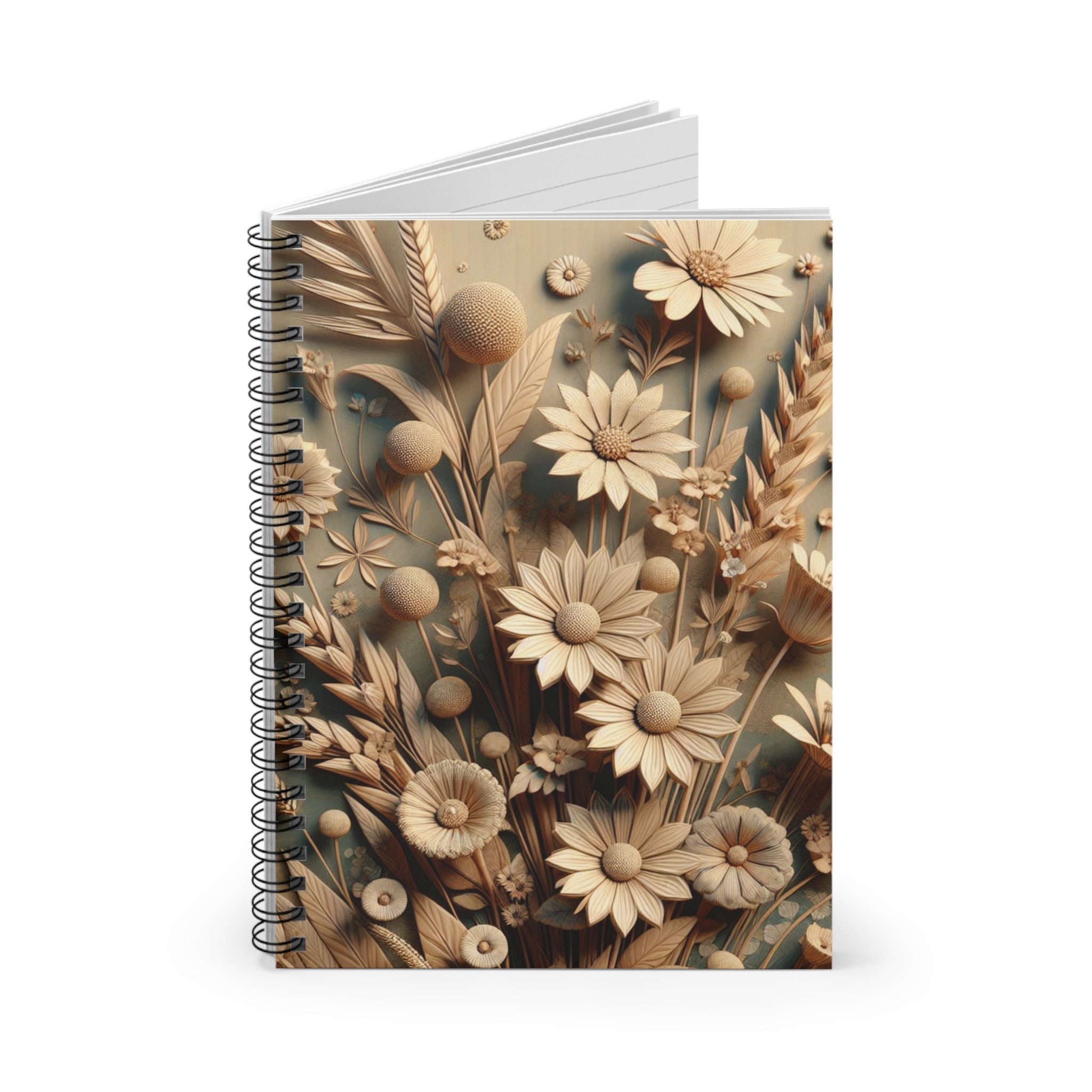 Cottagecore Journal Spiral Notebook Ruled Line, Cottagecore Gift ...