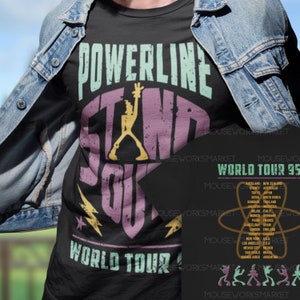 Powerline World Tour Shirt | Disney Goofy Movie | Distressed Stand Out ...