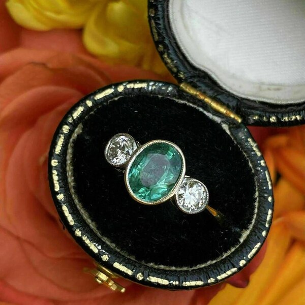 Bezel Set Stone Ring - Etsy