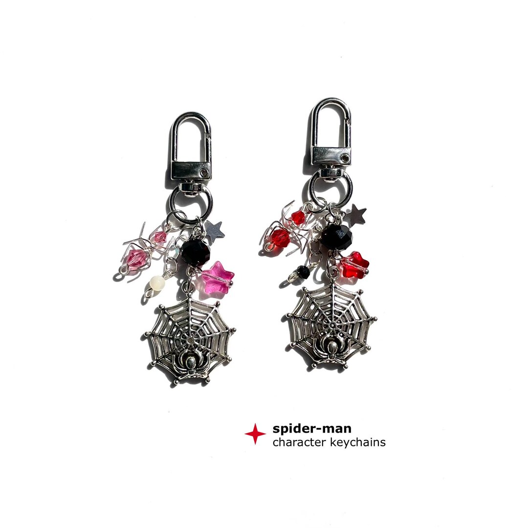 Spider-man Inspired Beaded Keychains | Miles Morales | Gwen Stacey ...