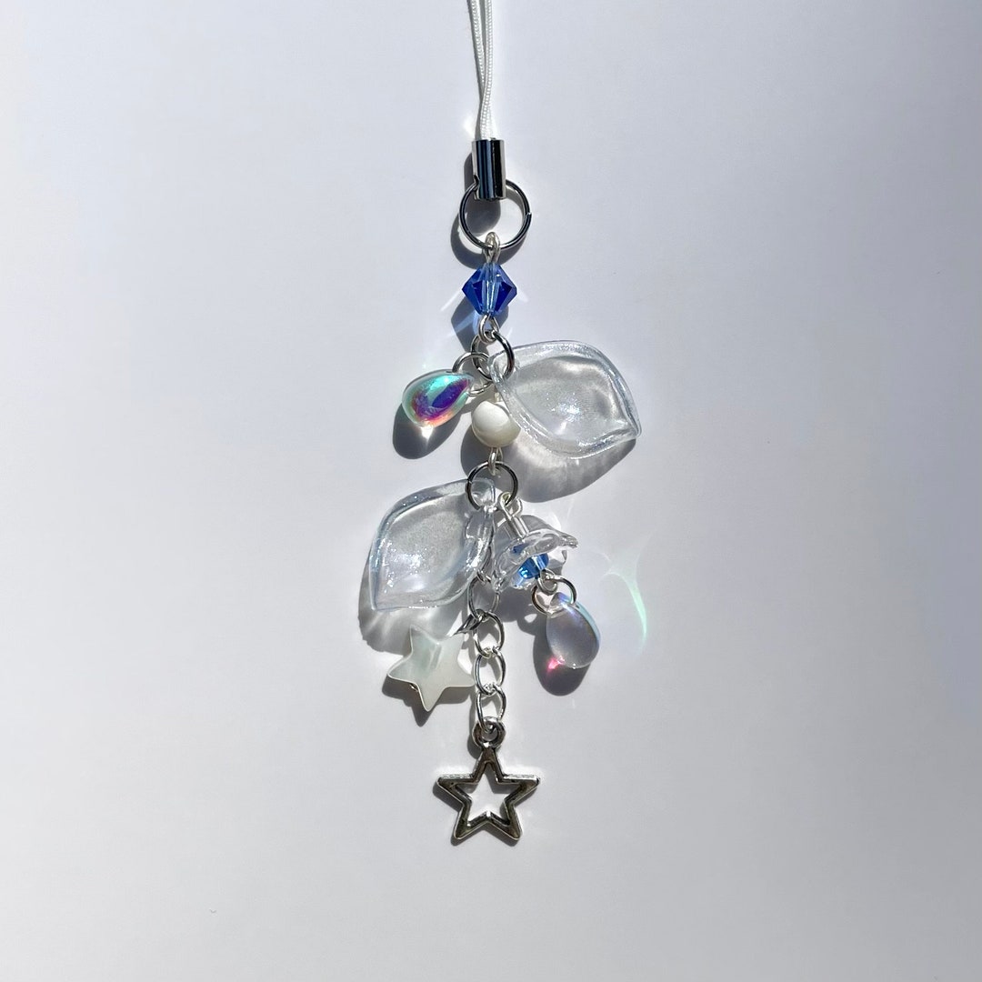 Wave to Earth Summer Flows Phone Charm Handmade Beaded Ocean Charm ...