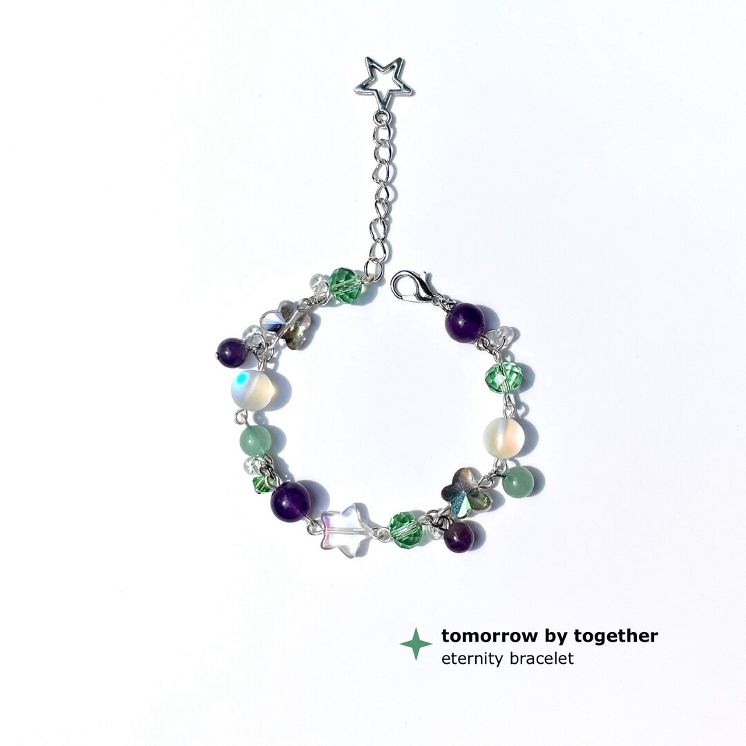 Txt Eternity Inspired Beaded Charm Bracelet | KPOP Jewelry | Moa Gift ...