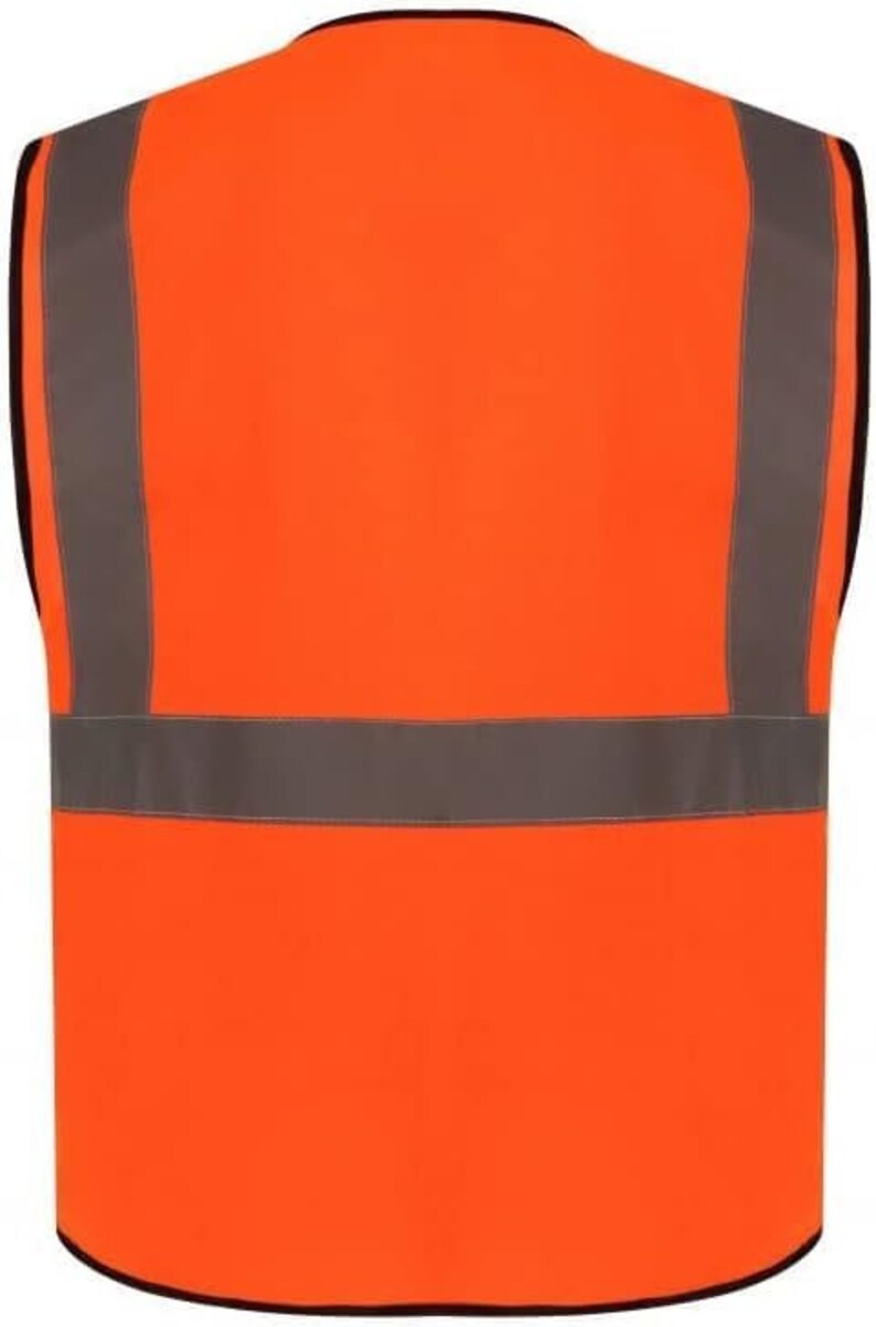 Hi Viz Vis Executive Vest With Zip Closure Reflective Safety Tape ...