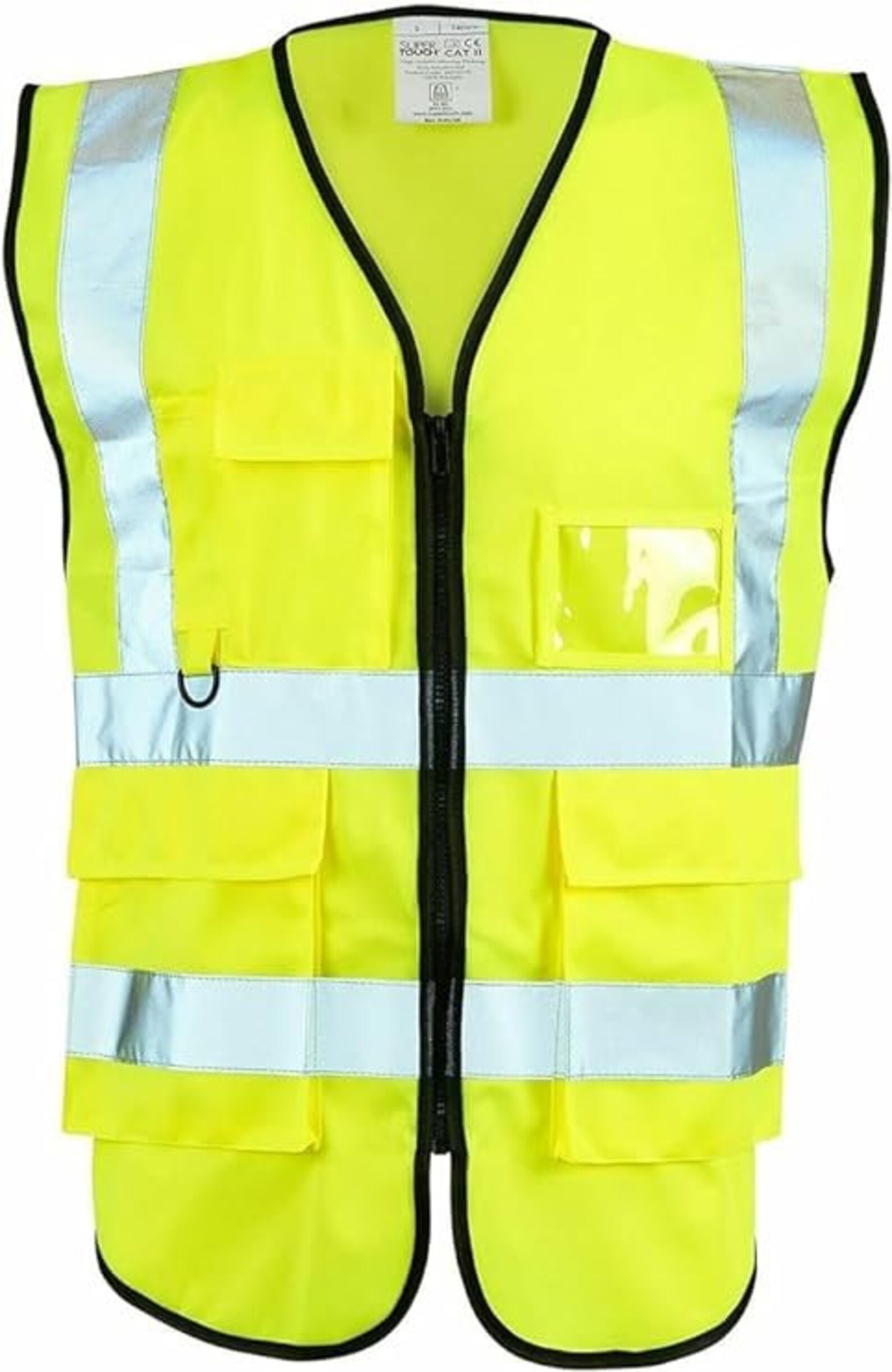 Hi Viz Vis Executive Vest With Zip Closure Reflective Safety Tape ...