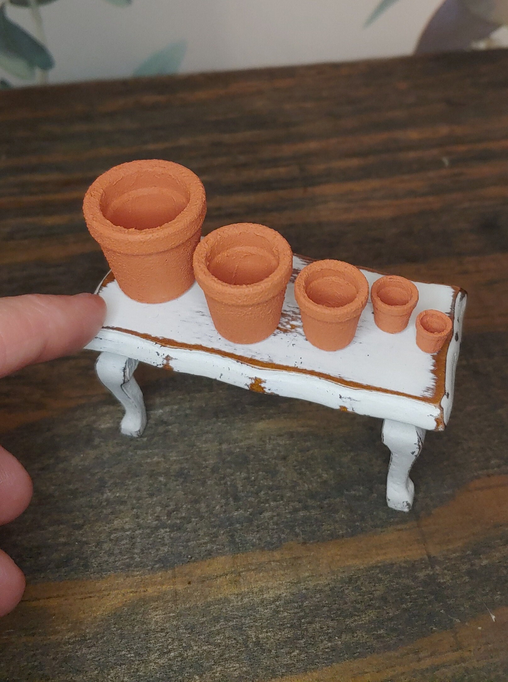 1:12 Scale Terra Cotta Pots-set of 5 - Etsy