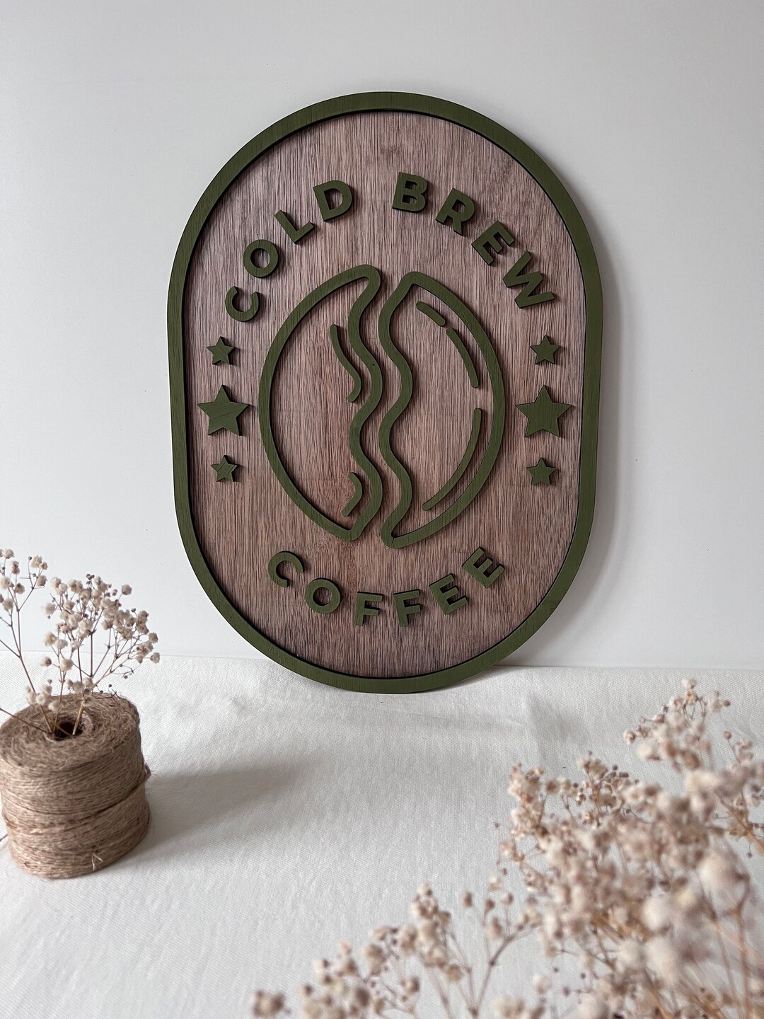 Coffee Shop Sign/ Custom Wood Sign / Home Bar Sign/ Personalised Coffee ...
