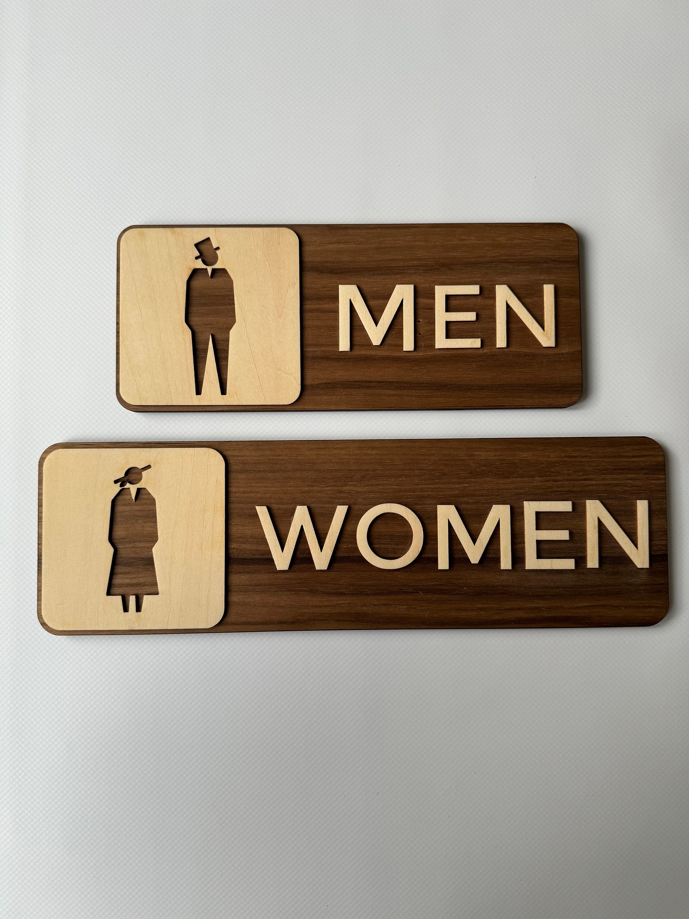 Restroom Door Sign, Toilet Door Sign, Toilet Plate, Toilet Plaque ...