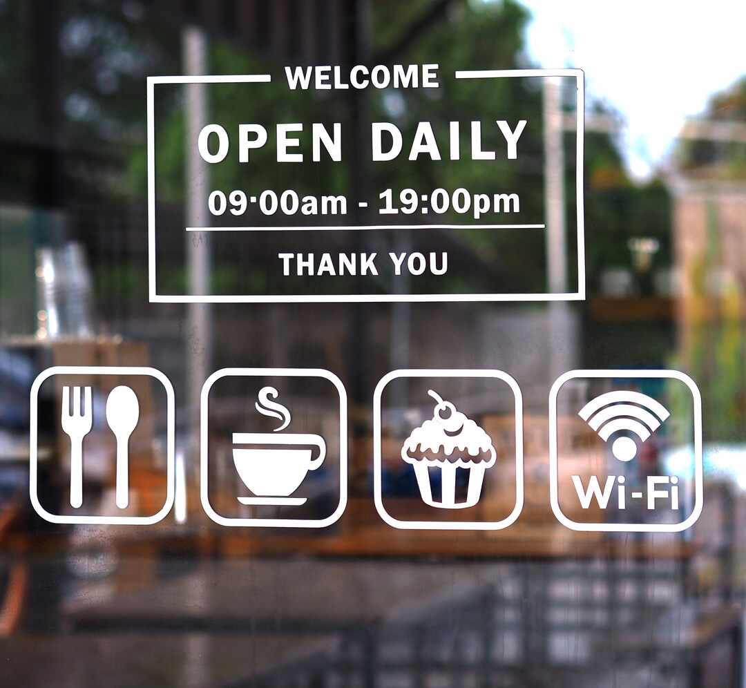 Decal Sticker/ Custom Window Decals/ Custom Vinyl Decal/ Company Name ...