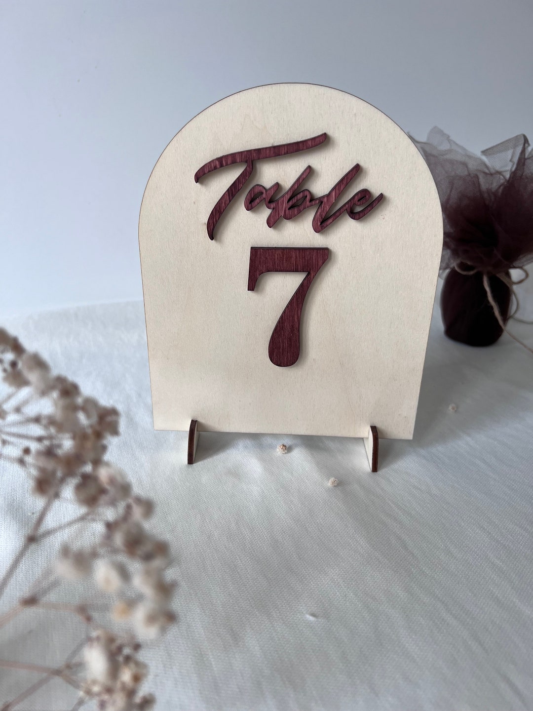 Table Number/ Wood Signs for Table/ Wedding Table Number/ Party Table ...