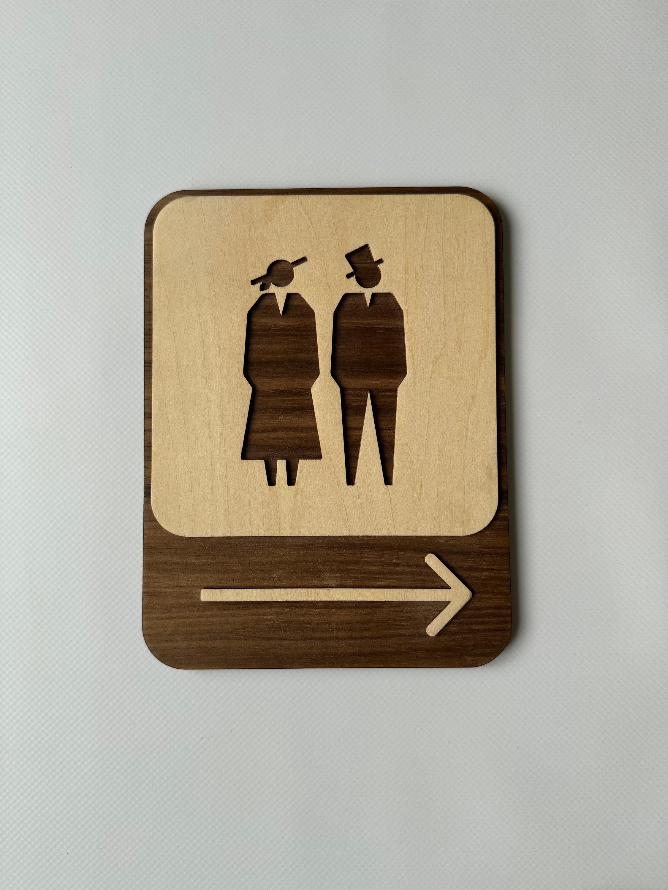 Restroom Door Sign, Toilet Door Sign, Toilet Plate, Toilet Plaque ...
