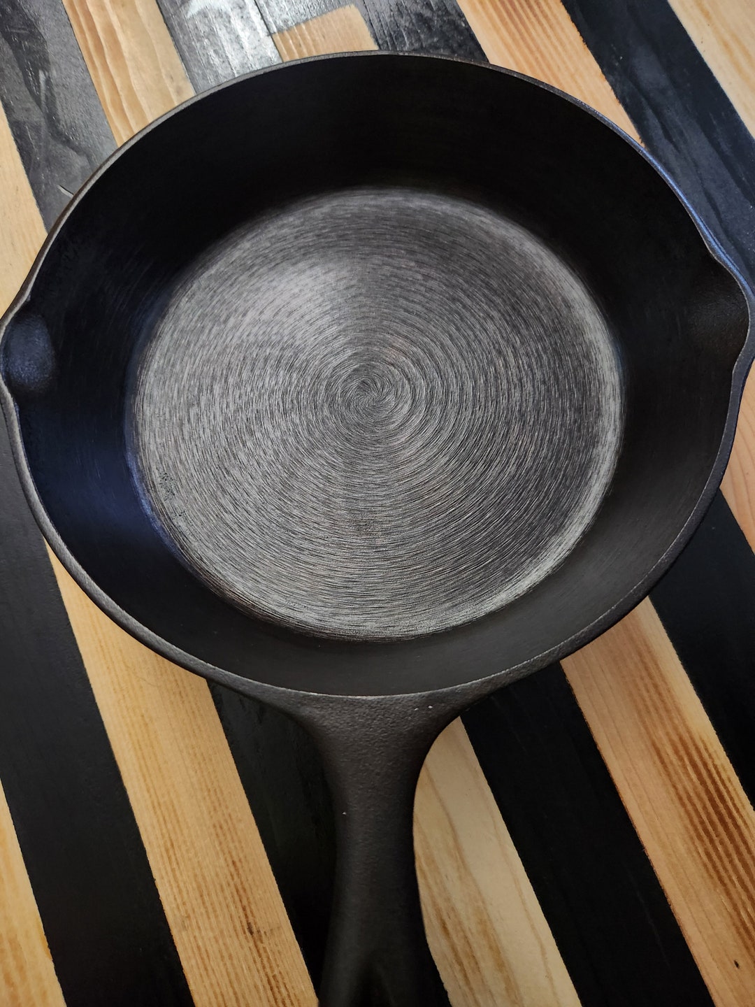 AMAZING SWIRLS Pre 1960 5 3 Notch Lodge Cast Iron Skillet Blob - Etsy