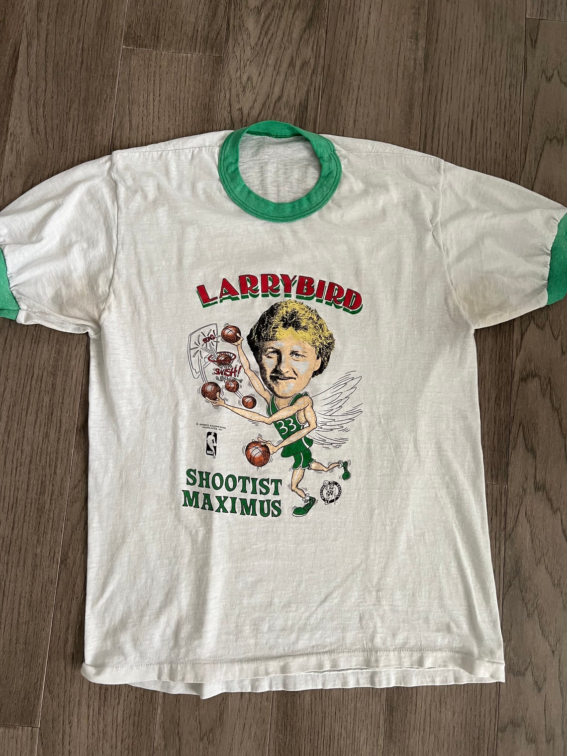 Vintage Larry Bird Character T-shirt - Etsy