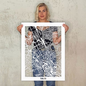 Custom Tbilisi, Georgia Paper Map Cutout Artwork, Personalized LUXURY ...