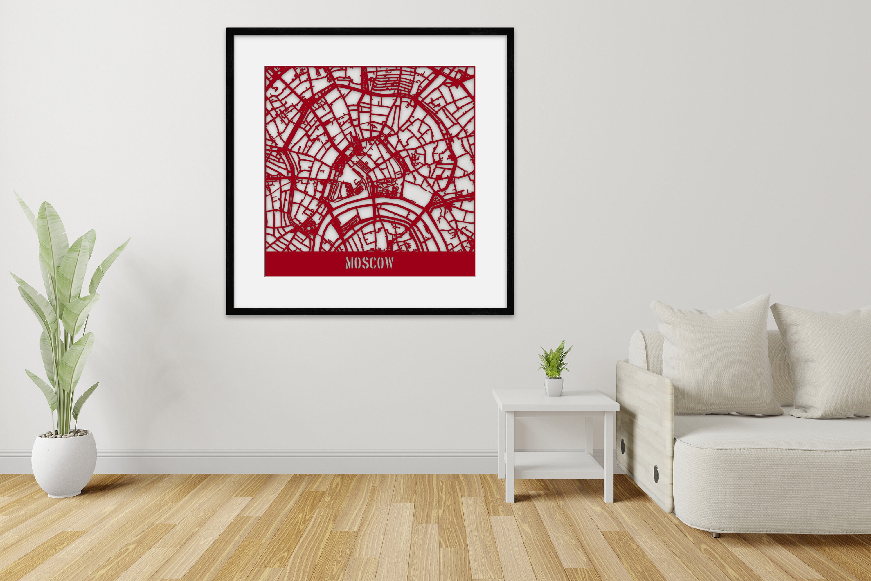 Moscow Russia Paper Map Cutout Artwork Personalized LUXURY - Etsy