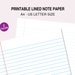 Black and Colorful Printable Handwriting Practice Paper, Printable ...