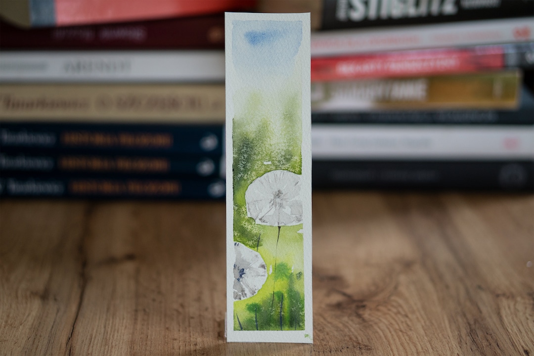 Watercolor Hand Painted Bookmarks || Book Lover Gift || Personalised ...